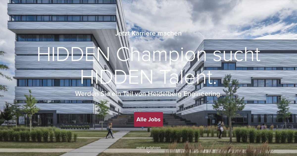 Ihre Karriere bei der Heidelberg Engineering GmbH › Heidelberg Engineering